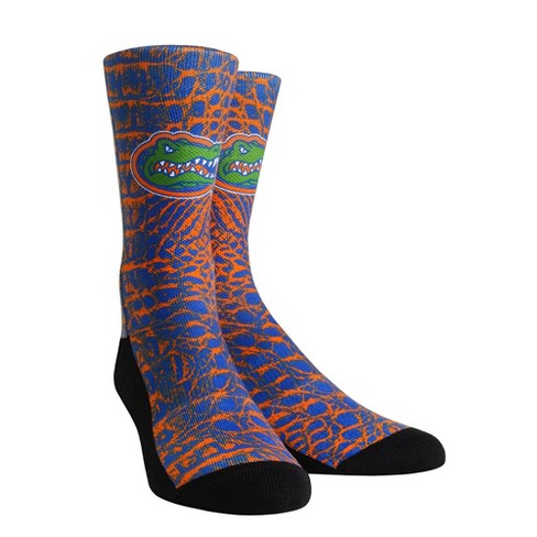 Ncaa Florida Gators - Gator Skin Rock 'em Socks (l-xl) : Target