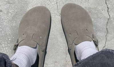 Women's Betsy Clog Mule Flats - Universal Thread™ Taupe 9 : Target