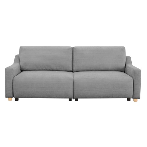 Serta Glendale Convertible Sofa Gray: Queen Size Sleeper, Innerspring ...