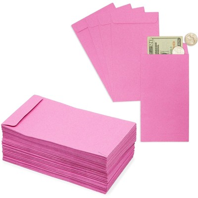 Okuna Outpost 100 Pack Money Envelopes For Cash, Payroll, Money Saving ...