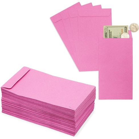 Okuna Outpost 100 Pack Money Envelopes For Cash, Payroll, Money Saving ...