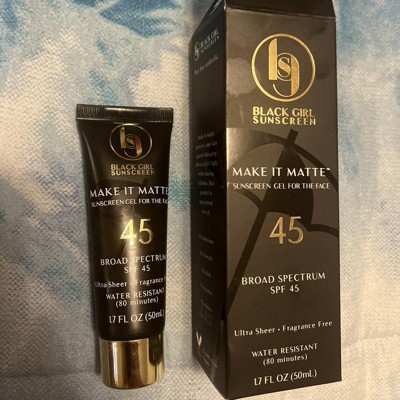 Black Girl Sunscreen Make It Matte Sunscreen - Spf 45 - 1.7 Fl Oz : Target