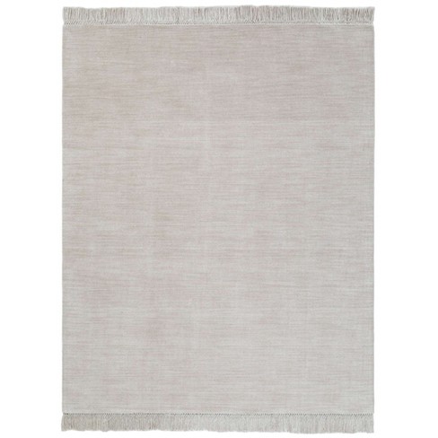 Obeetee Eva Solid Hand Made Indoor Area Rug - 6'x9' Bisque : Target