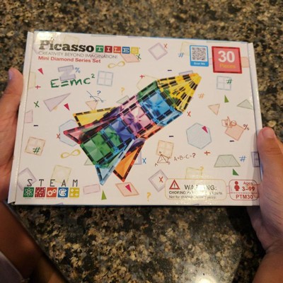 Picasso-tiles 30 Pc Travel Size Magnetic Tiles, Magnetic Building ...