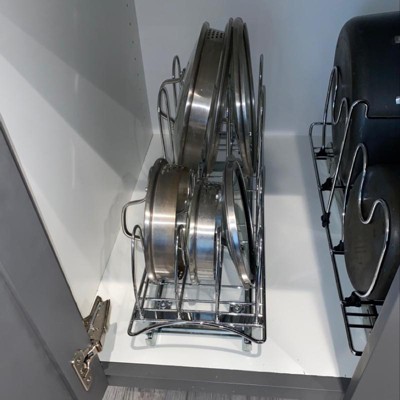 Lynk Professional Slide Out Pan Lid Holder - Pull Out Kitchen Cabinet ...