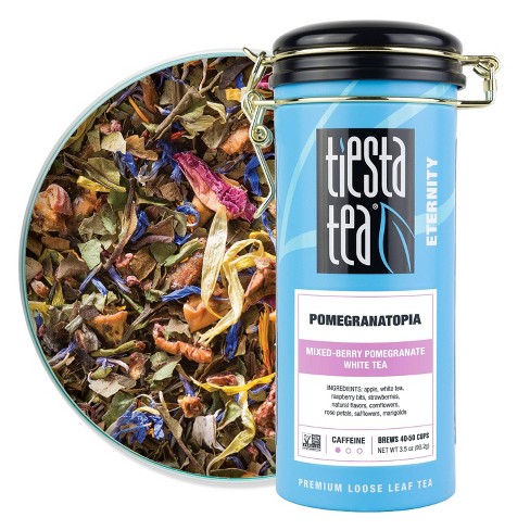 Tiesta Tea Pomegranatopia, White Loose Leaf Tea Tin - 3.5oz : Target