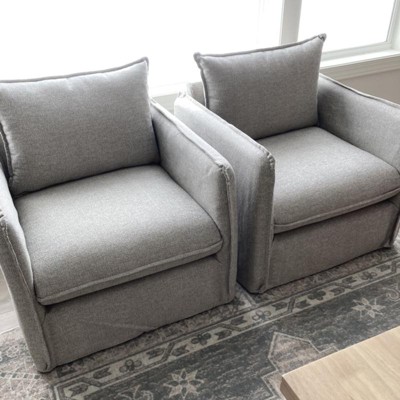 Berea Slouchy Lounge Chair With French Seams - Threshold™ : Target
