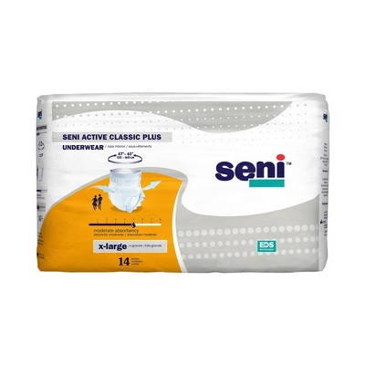 Seni Active Classic Plus Underwear, Moderate Incontinence, Unisex, Xl ...