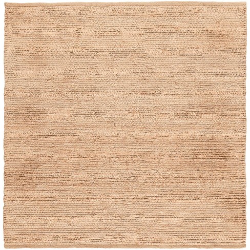 Nourison Natural Jute 4' X Square Bleached Farmhouse Indoor Rug : Target