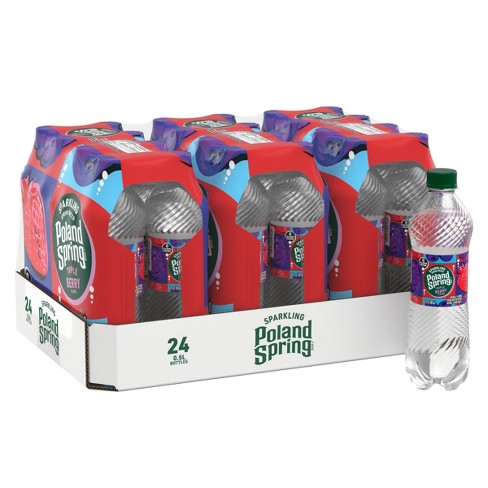 Poland Spring Triple Berry Sparkling Water - 24pk/0.5l Bottles : Target