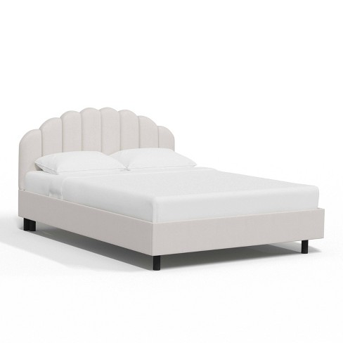 Skyline Furniture Queen Emma Shell Upholstered Platform Bed Mystere ...