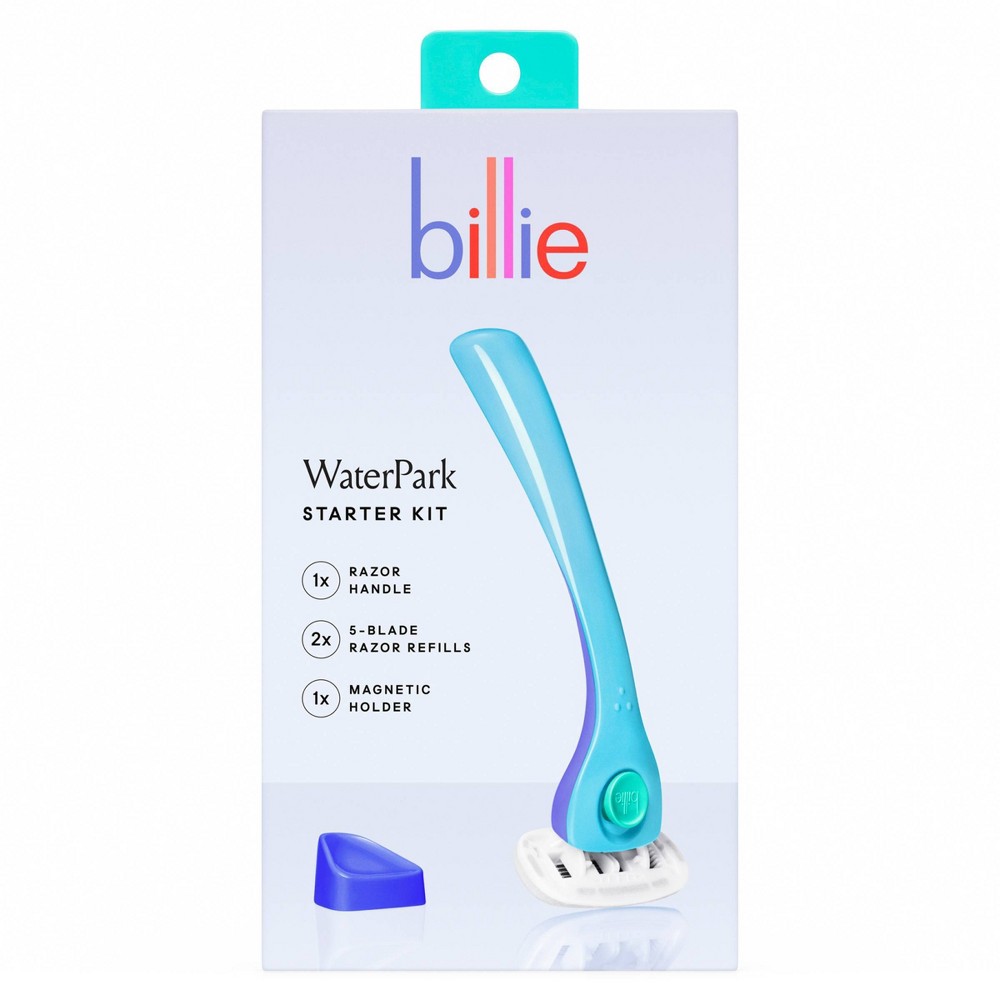 Billie Women's Razor Handle with Magnetic Holder & 2 Blade Refills ...