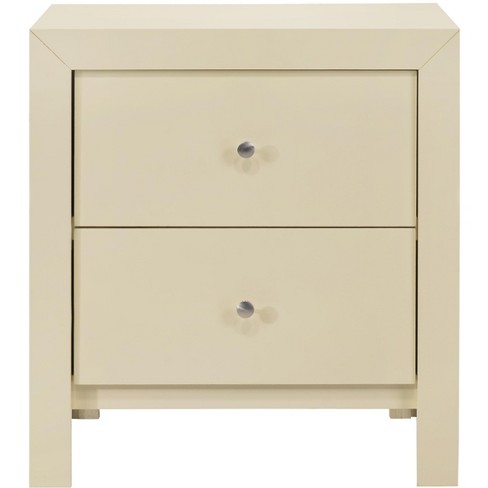Passion Furniture Burlington 2-drawer Beige Nightstand (25 In. H X 22 ...