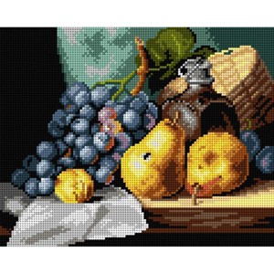 Orchidea Needlepoint canvas for halfstitch without yarn after Edward ...