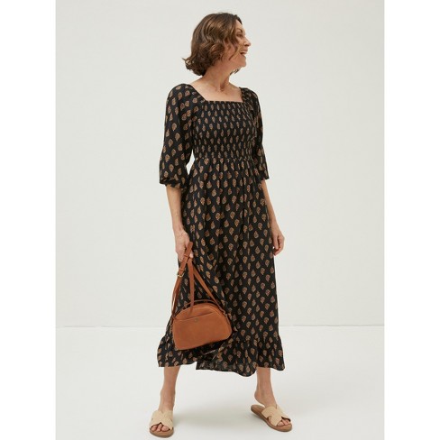 Adele Woodblock Midi Dress : Adele Woodblock Midi Dress : Adele ...