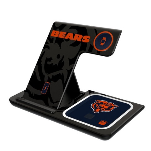 Keyscaper Chicago Bears Monocolor Tilt 15-watt 3 In 1 Charging Station ...