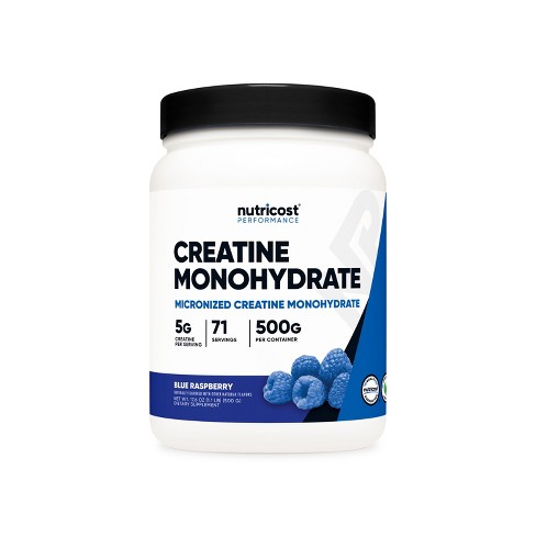 Nutricost Creatine Monohydrate Powder Blue Raspberry (500 Grams) : Target