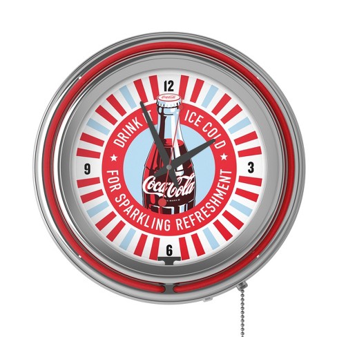 Coca-cola Drink It Ice Cold For Sparkling Refreshment Bottle Art Retro ...