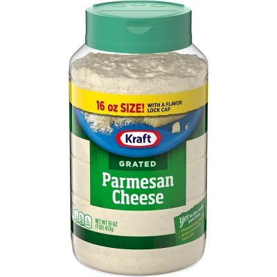Kraft 100% Grated Parmesan Cheese 16oz : Target