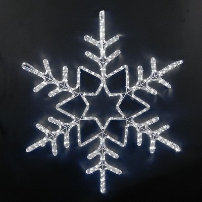 Novelty Lights 36" Pure White Christmas Led Snowflake Sculpture, Made ...