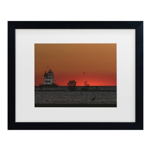 Trademark Fine Art - Kurt Shaffer Lake Erie's Lorain Lighthouse At ...