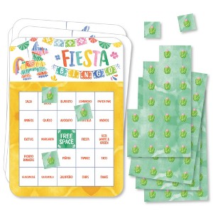 Big Dot of Happiness Fiesta Bingo Cards and Markers, Mexican Themed ...
