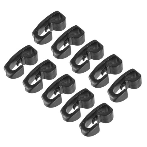 Unique Bargains Camping Tent Canopy Plastic Snaps Hooks Black 0.78"x0 ...