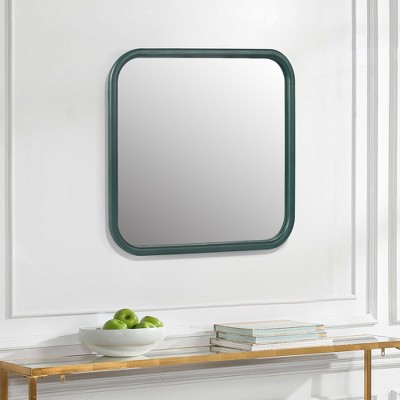 Sofie 23.62"x23.62" Decorative Wall Mirrors With Square Green Pu ...