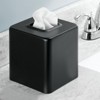 Mdesign Modern Square Metal Paper Facial Tissue Box Cover Holder - 4 ...
