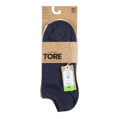 Tore Totally Recycled Men's Low Cut Casual Socks 3pk - Blue/gray/white ...