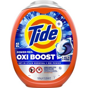 Tide Oxi Boost Power Pods HE Deep Cleaning Concentrated Laundry ...