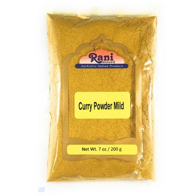 Curry Powder Mild, Indian 10-spice Blend - 7oz (200g) - Rani Brand ...