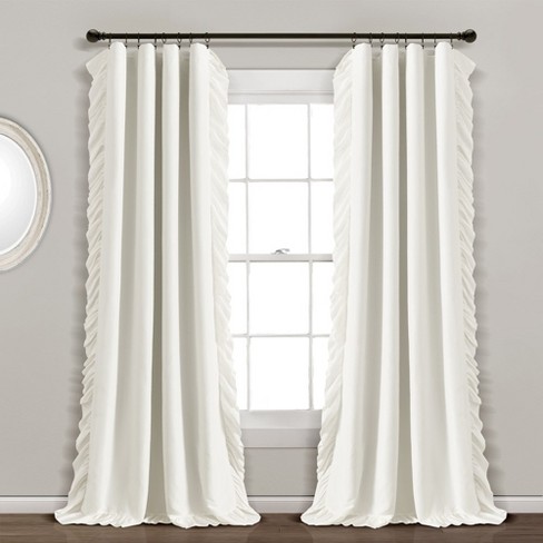 Reyna 100% Lined Blackout Window Curtain Panel White Single 54x84 : Target