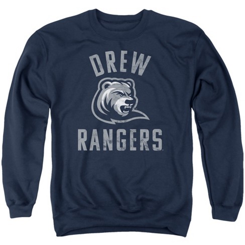 Drew University Official Rangers Logo Adult Crewneck Sweatshirt,navy ...