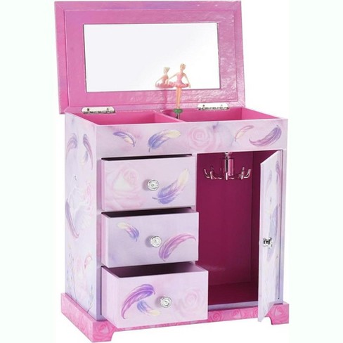 Jewelkeeper Ballerina 3 Drawers Jewelry Box For Girls, Pink : Target