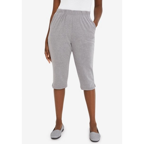 Jessica London Women's Plus Size Soft Ease Capri, 26/28 - Medium ...