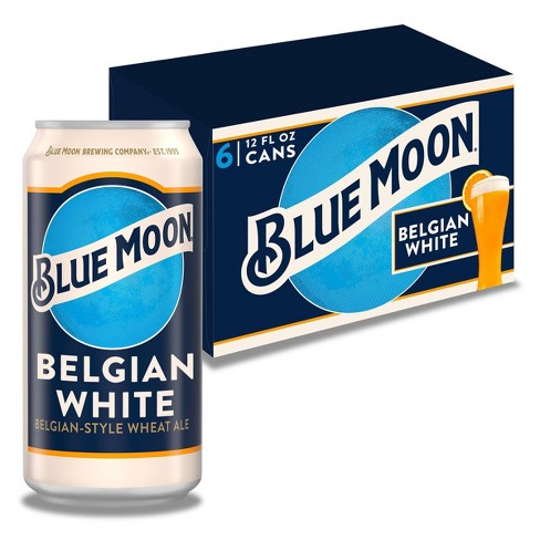 Blue Moon Belgian White Beer - 6pk/12 Fl Oz Cans : Target