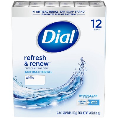 Dial Clean And Refresh White Bar Soap - 12pk - 4oz Each : Target