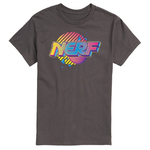 Men's Nerf Retro 90's Logo Short Sleeve Graphic T-shirt - Charcoal ...