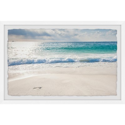 HomeStock 25 in. L x 17 in.W Framed Ocean Digital Art For Wall Art For ...