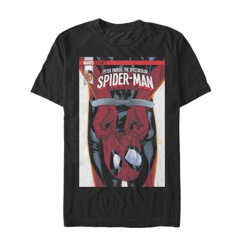Men's Marvel Legacy Spectacular Spider-man Handcuffs T-shirt - Black ...