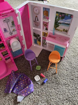 Barbie Getaway House Playset With 4 Play Areas And 11 Decor Accessories ...