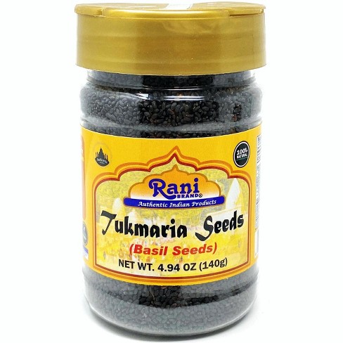Tukmaria (natural Holy Basil Seeds) - 4.94oz (140g) - Rani Brand ...