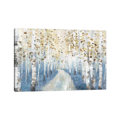 30" X 30" Soft Birch Forest Ii By Allison Pearce Framed Canvas Wall Art ...