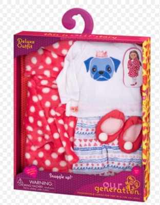 Our Generation Deluxe Pajama Outfit For 18" Dolls - Snuggle Up : Target