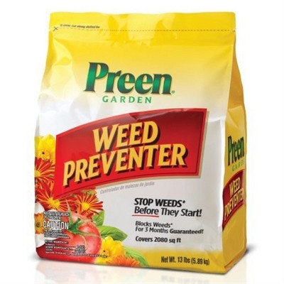 Preen Garden Weed Preventer 5.6lb: Granules For Gardening Care, 3-month ...