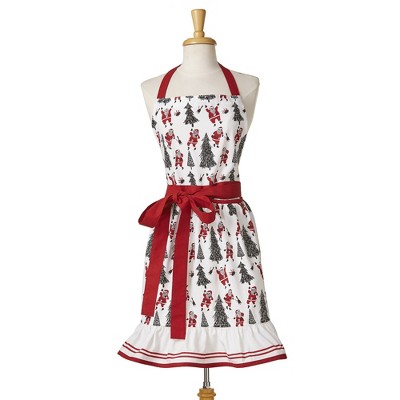 Cooking Apron Red - Mu Kitchen: Cotton Herringbone, Adjustable Neck ...