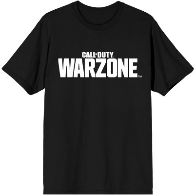 Call Of Duty Warzone Logo Men's Black T-shirt : Target