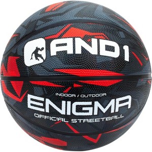 AND1 Enigma Classic Rubber Basketball, Size 7 (29.5"), Indoor/Outdoor ...