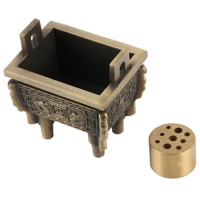 Unique Bargains Household Living Room Metal 9 Holes Incense Stand ...